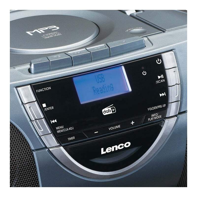 Lenco Portable SCD-6800 with CD / MP3 / USB / Cassette / Radio
