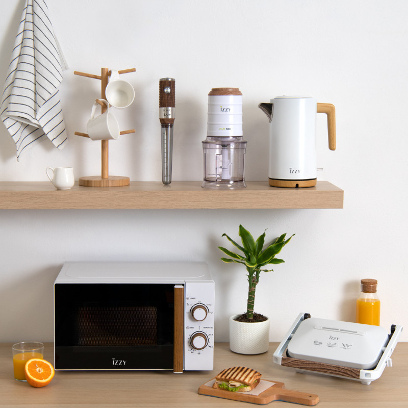 Izzy Milk Frother Wooden White